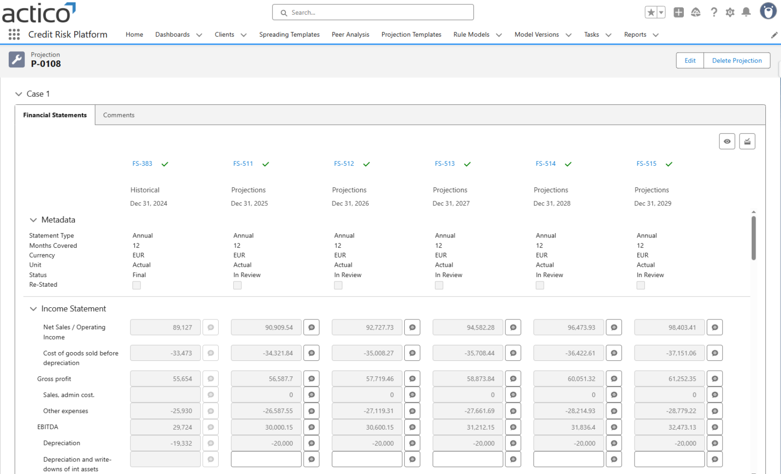 Financial Spreading Software | ACTICO Credit Risk Platform
