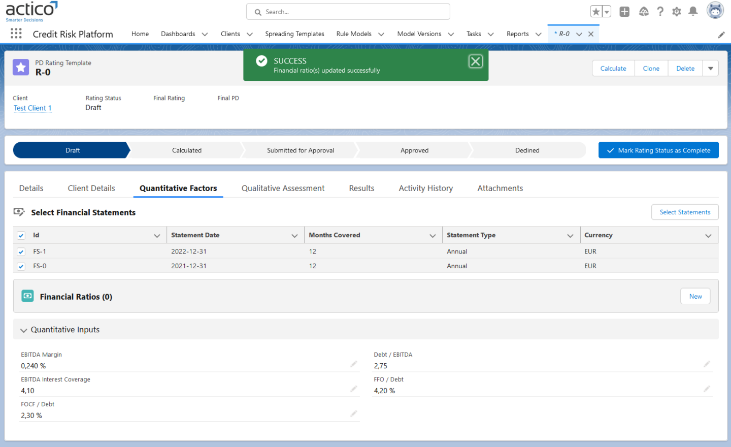 Financial Spreading Software | ACTICO Credit Risk Platform