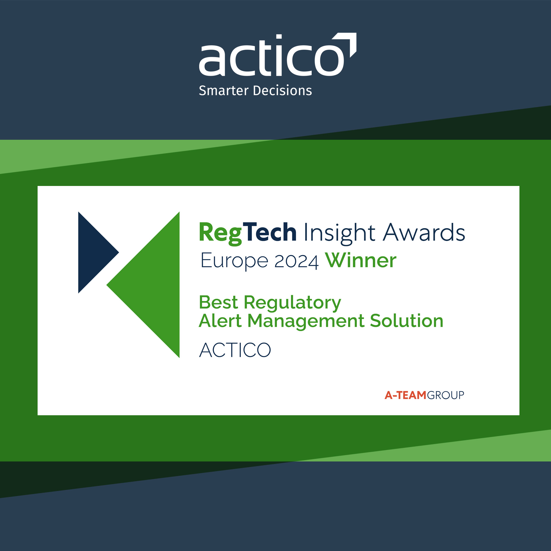 ACTICO voted Best Regulatory Alert Management Solution